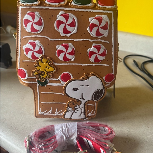 Loungefly | Accessories | Loungefly Brown Snoopy Gingerbread Crossbody ...